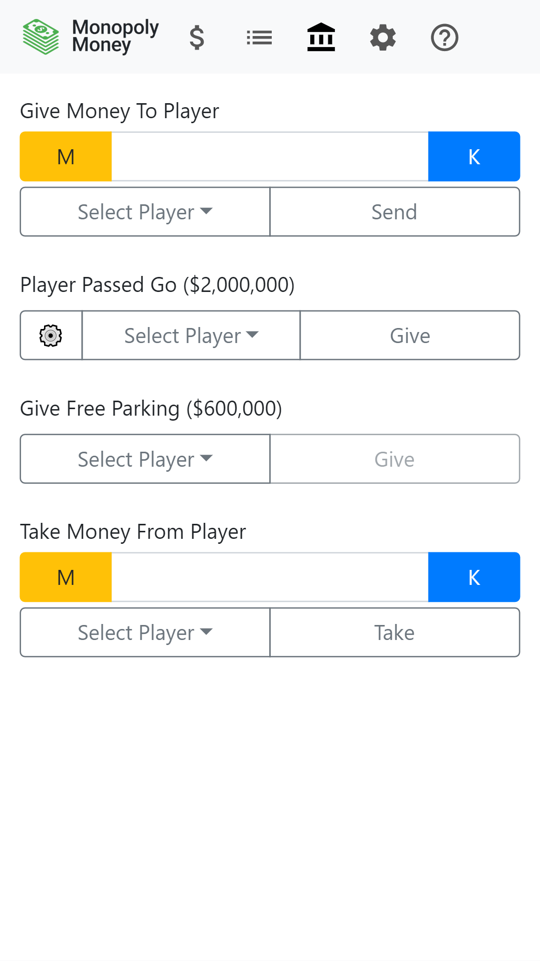 Monopoly Money